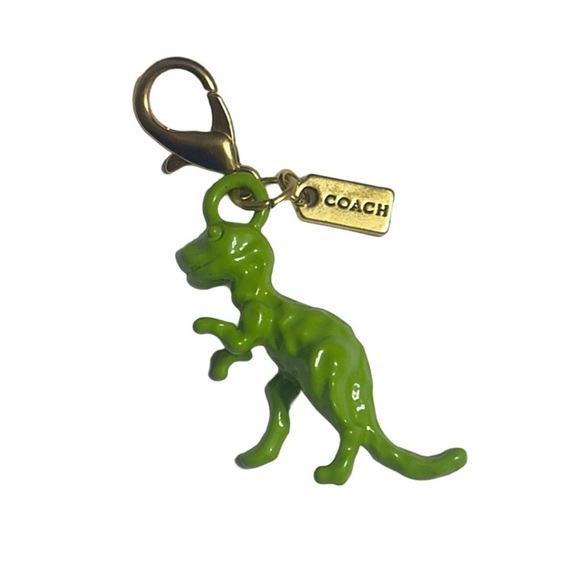 Coach | Bags | Coach Mini Dino T Rex Bag Charm Keychain Silver Green ...